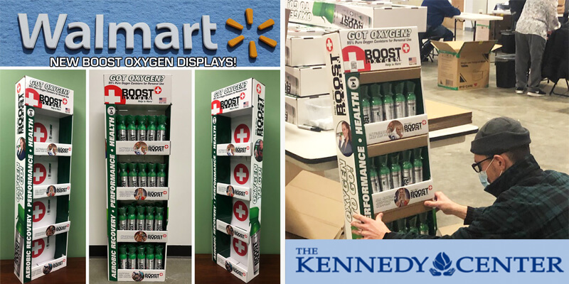 Boost Oxygen Partners With The Kennedy Center For Walmart Displays